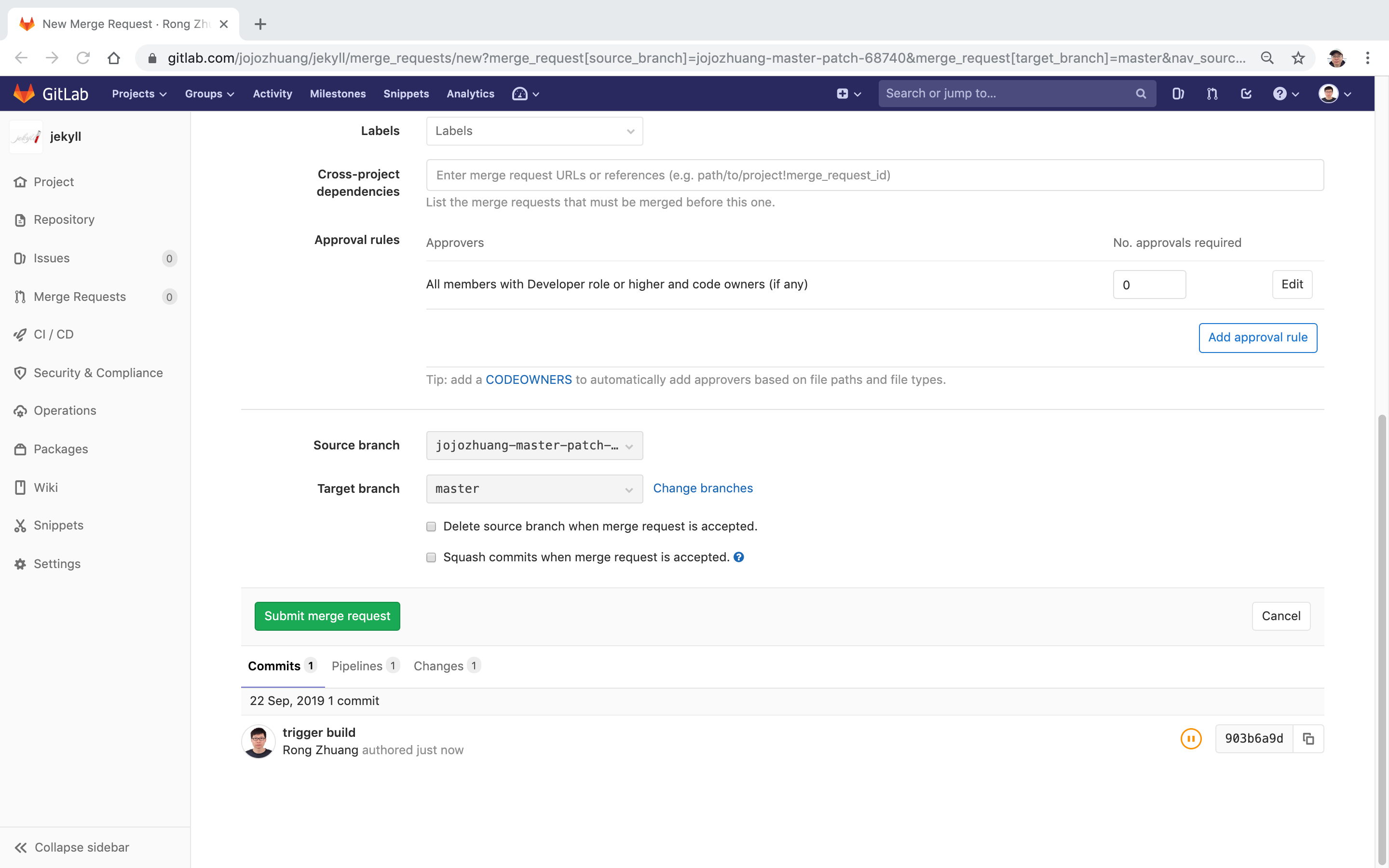 Setting Up Personal Website On GitLab Pages Https jojozhuang github io
